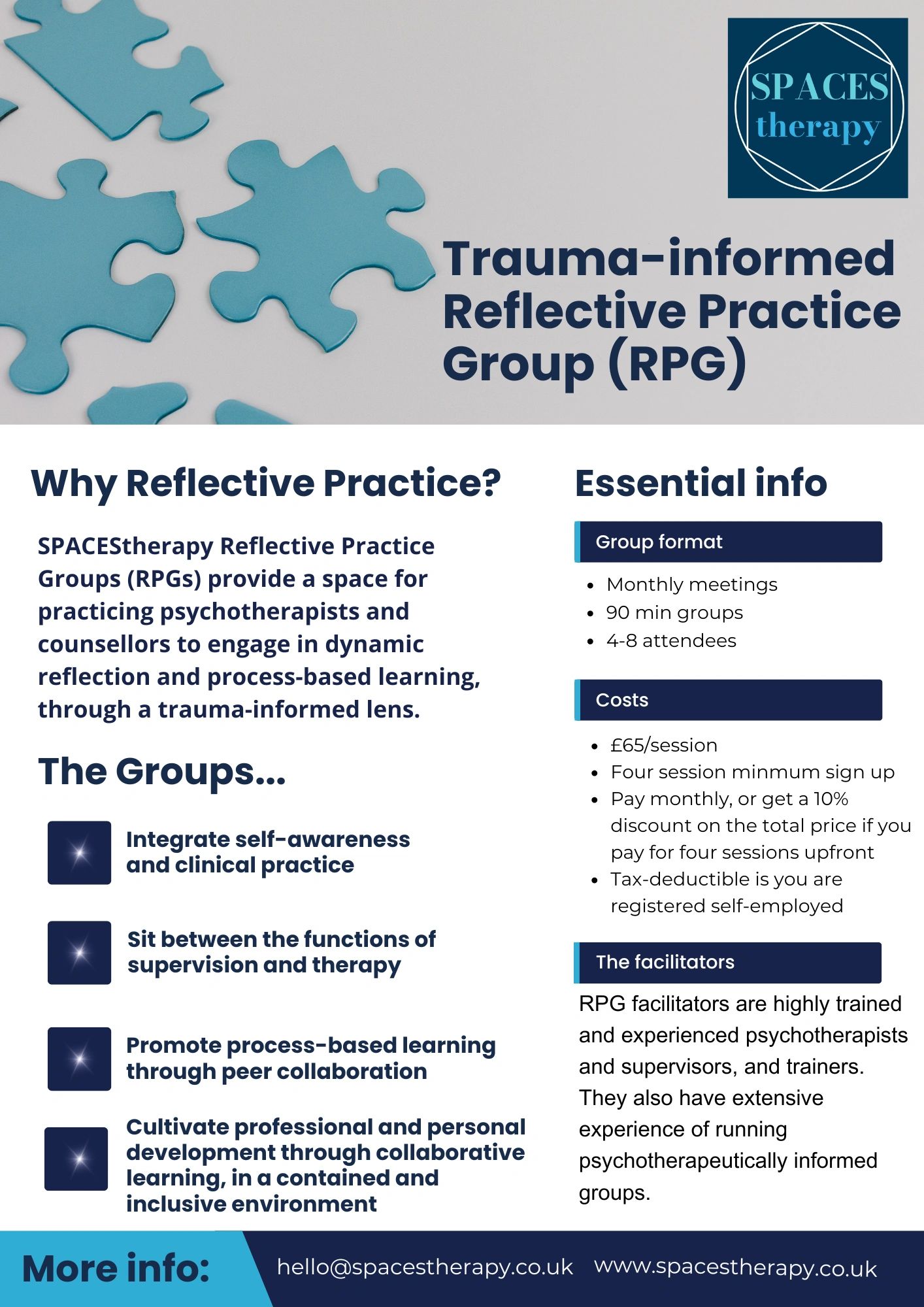 Reflective Practice Group | spacestherapy